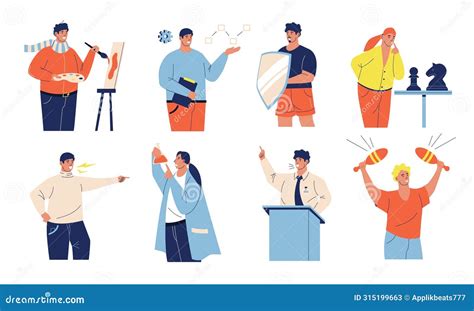 Mbti Types Person With Different Personality Thinking And Behavior Extrovert Or Introvert