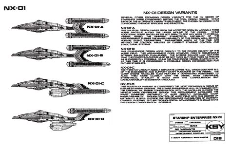 Star Trek Blueprints Starfleet Vessel Enterprise Nx 01
