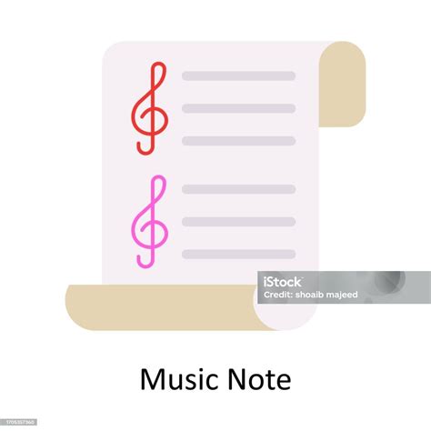 뮤직 노트 벡터 플랫 아이콘 디자인 그림입니다 흰색 배경에 기호 Eps 10 파일 0명에 대한 스톡 벡터 아트 및 기타 이미지