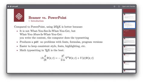 Latex Presentation Template Powerpoint