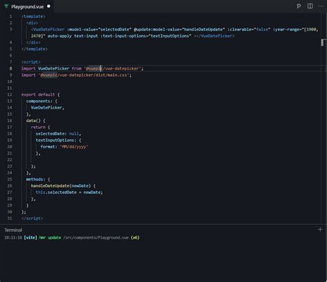 Typing The Date Is Not Working Issue 455 Vuepic Vue Datepicker GitHub