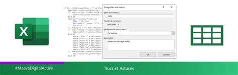 Excel Enregistrer Une Macro Sans Notion VBA MaevaDigitalActive