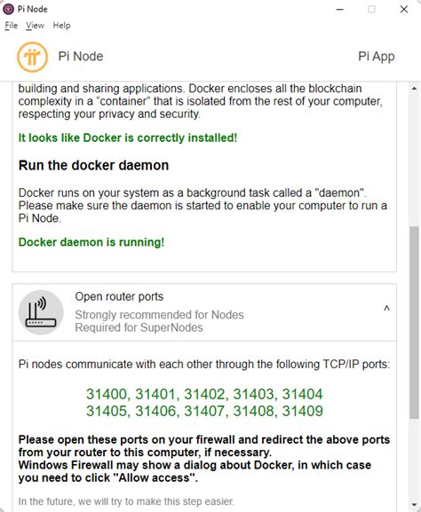 pinging my computer on pi network · issue 203 · pi node instructions