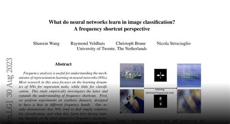 Paper Page What Do Neural Networks Learn In Image Classification A Frequency Shortcut Perspective