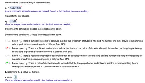 Solved Complete Parts A And B Determine The Null And Chegg Com