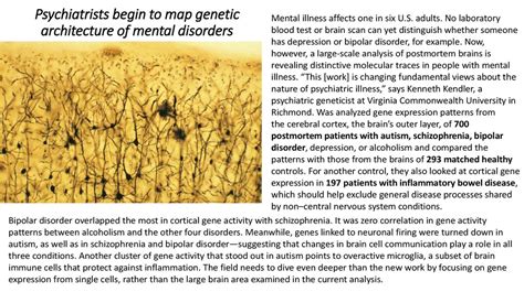 Psychiatrists Begin To Map Genetic Architecture Of Mental Disorders