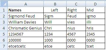 MS Excel Left Right Mid Function To Extract Text StudyBee Net