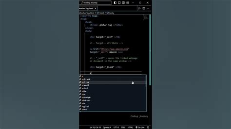 Link Your Webpages Using Anchor⚓ Day 5 Html Anchortags Coding Webdesign