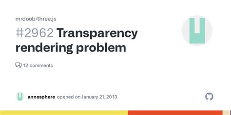 transparency rendering problem · issue 2962 · mrdoob three js · github