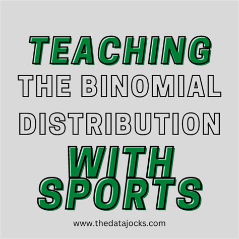 Teaching The Binomial Distribution With Sports The Data Jocks
