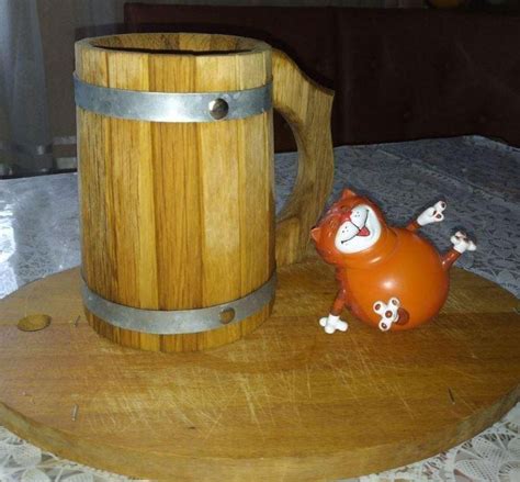 Деревянная пивная кружка Бочка СССР купить в Москве цена 500 руб продано 11 июля 2024