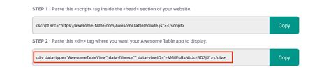 Embed Awesome Table In Drupal Documentation Awesome Table Support