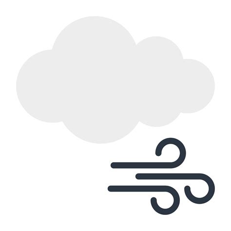 An Icon Design Of Windy Cloud 41013846 Vector Art At Vecteezy