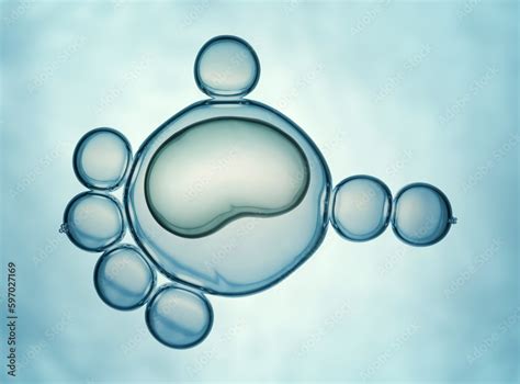 Cells Division Process Cell Divides Into Two Cells Stock Illustration Adobe Stock