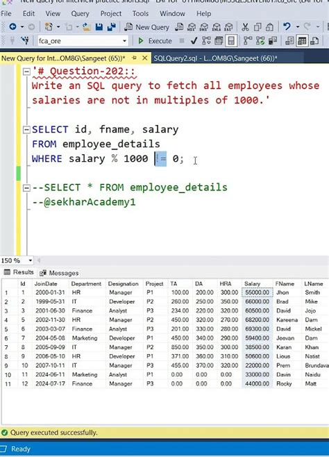 Sql Interview Question 202 Sql Mysql Oracle Interview Shorts