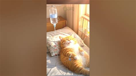 몸이 너무 아파 입원한 고양이 Youtube
