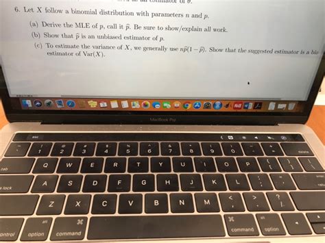 Solved Lator Of Let X Follow A Binomial Distribution Chegg Com