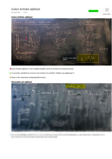 SOLUTION Euler S Critical Column Load Mechanics Static Studypool