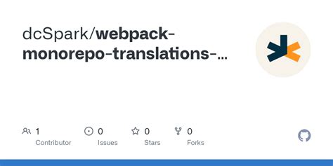 Github Dcsparkwebpack Monorepo Translations Plugin