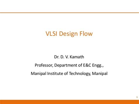 Vlsi Design Flow