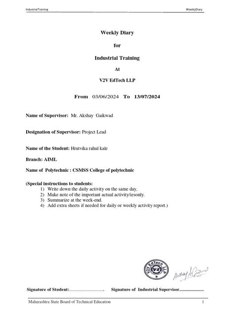 Hrutvika Kale Weekly Report Pdf Method Computer Programming Object Oriented Programming