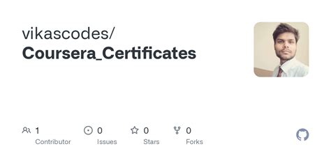 GitHub Vikascodes Coursera Certificates