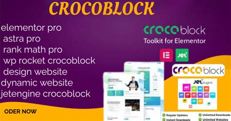 expertly setup elementor pro crocoblock jetengine to design dynamic