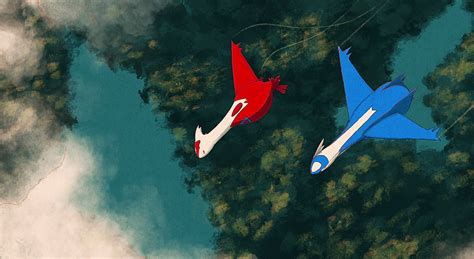 Latias And Latios Pokemon Drawn By Gyura Danbooru