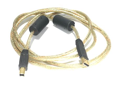 Usb Cable A B Ft Premium Usb Cable Gold Dual Ferrite