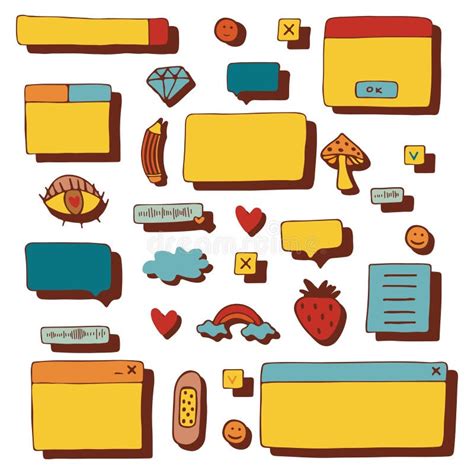 Retro Pc Elements User Interface Operating System Windows Icons In