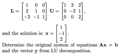 solved 4 10 points you are solving a problem using lu
