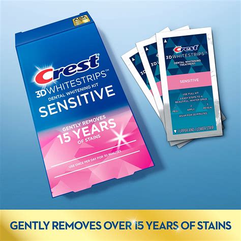 Отбеливающие полоски для зубов Crest 3d Whitestrips Sensitive купить за 4 990 ₽ Crestup