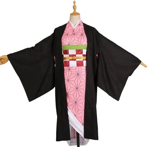 Anime Cosplay D Monen T Ter Kimetsu Kein Yaiba Cosplay Kamado Nezuko Kost M Kimono Kost