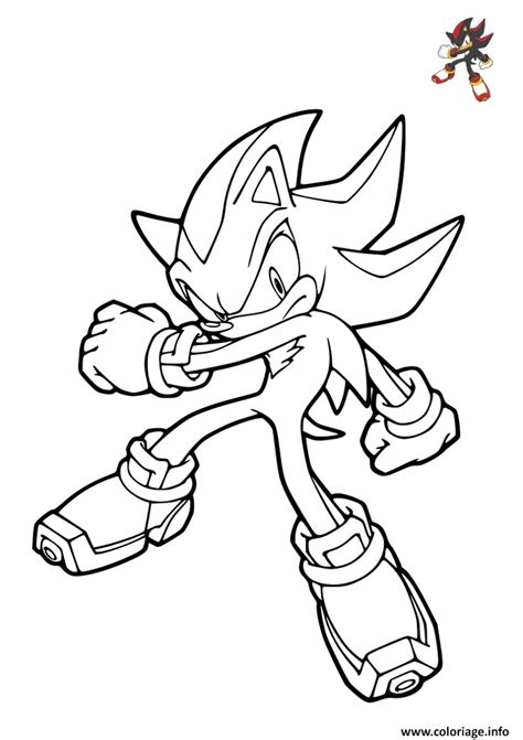 Coloriage Sonic Shadow The Hedgehog A Imprimer Coloriage Sonic Dessin