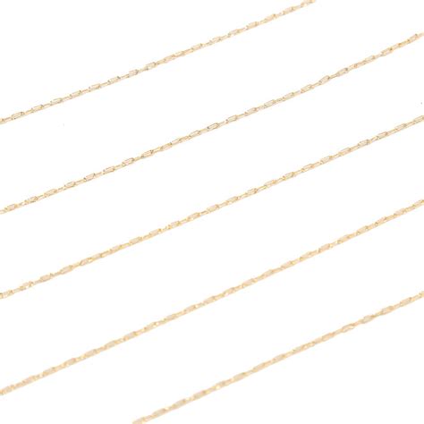 Badu Bg 2m кабелни вериги от неръждаема стомана със златни мъниста 0 8 мм малка роло верижка