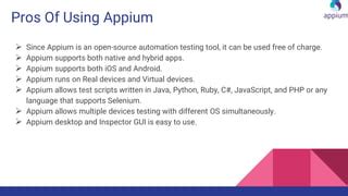 Automation Using Appium PPT