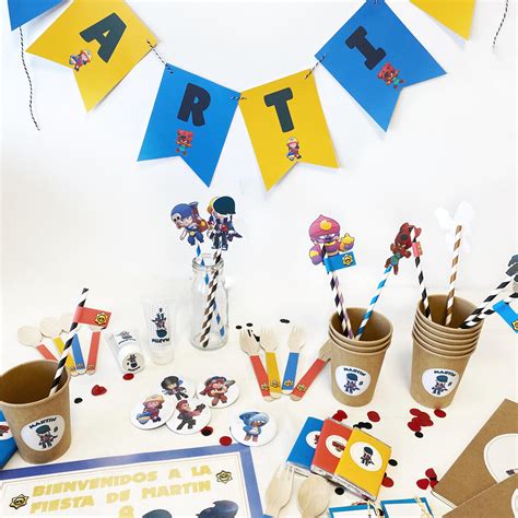 Caja de cumpleaños temático Brawl Stars