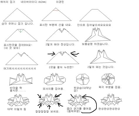 해처리접기 종이접기 이웃나라 종이모형왕국