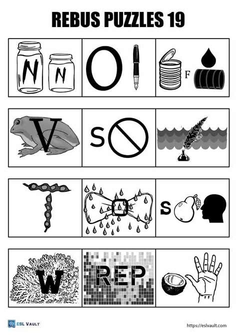 240 Free Printable Rebus Puzzles With Answers Artofit