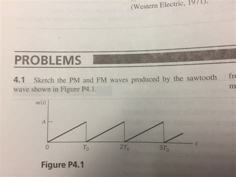 Use Matlab To Plot The Baseband Signal Mt And Pm