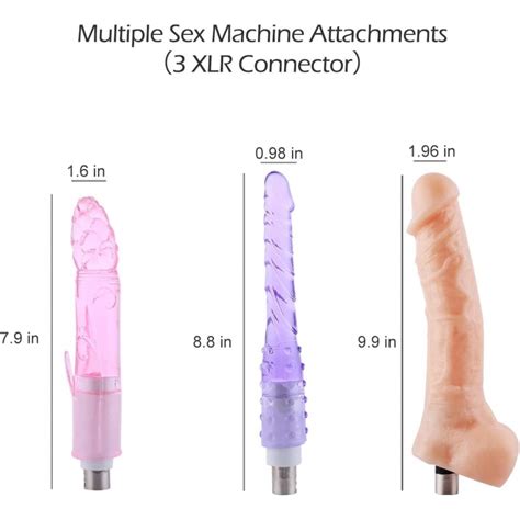 Large Dildo Accessories For 3xlr Connector Thrusting Sex Machine