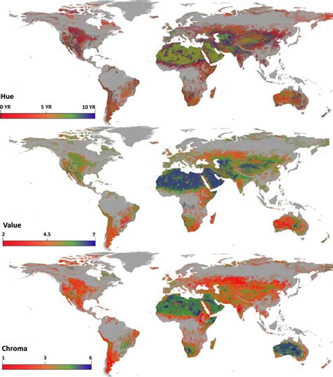 Maps Of The Munsell Color Coordinates Download Scientific Diagram