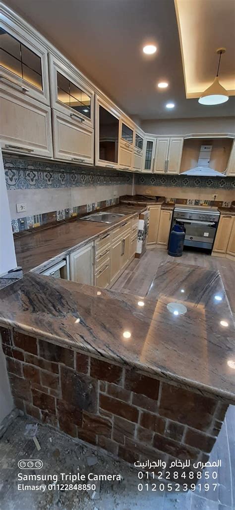جرانيت مستورد برادا جولد للمطابخ تم التنفيذ فى مدينه السادات الاستاذ المحترم Ahmed المصرى