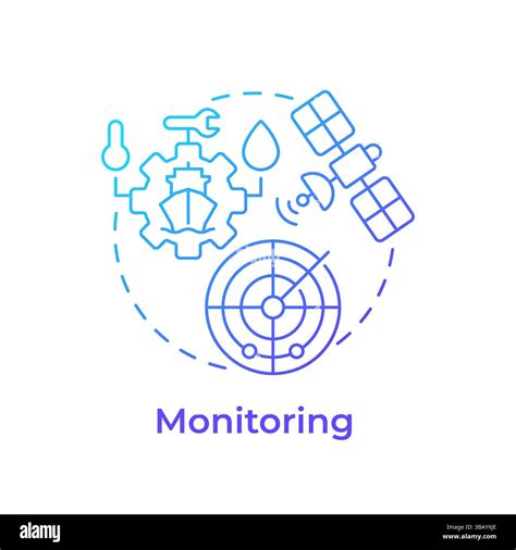 Monitoring Blue Gradient Concept Icon Stock Vector Image And Art Alamy