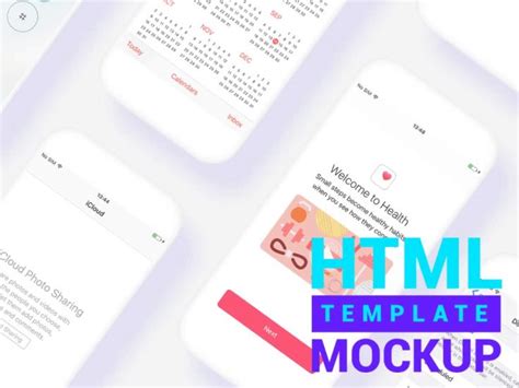HTML Multiple Iphone Mockup To Improve Your Portfolio Iphone Mockup Mockup Portfolio