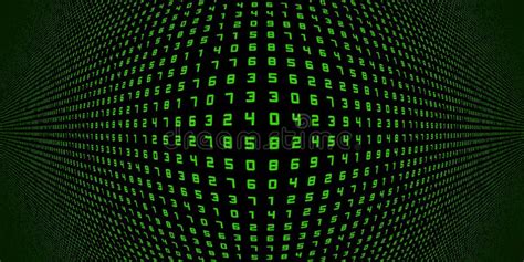 Digital Abstract Number Technology Background In Security Concept Stock Illustration