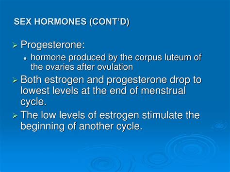 Ppt Sex Hormones Powerpoint Presentation Free Download Id