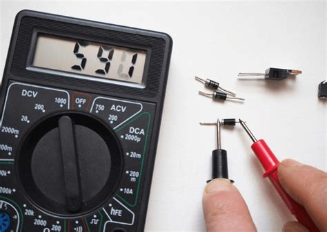 Hundred Digital Multimeter Test Diode Royalty Free Images Stock