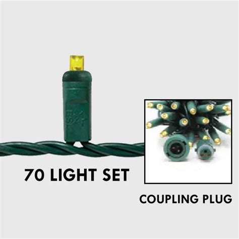 5mm Led Yellow 70l Green Wire Coupling Plug Commercial Holiday