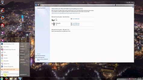 Enabling Bitlocker Drive Encryption Youtube